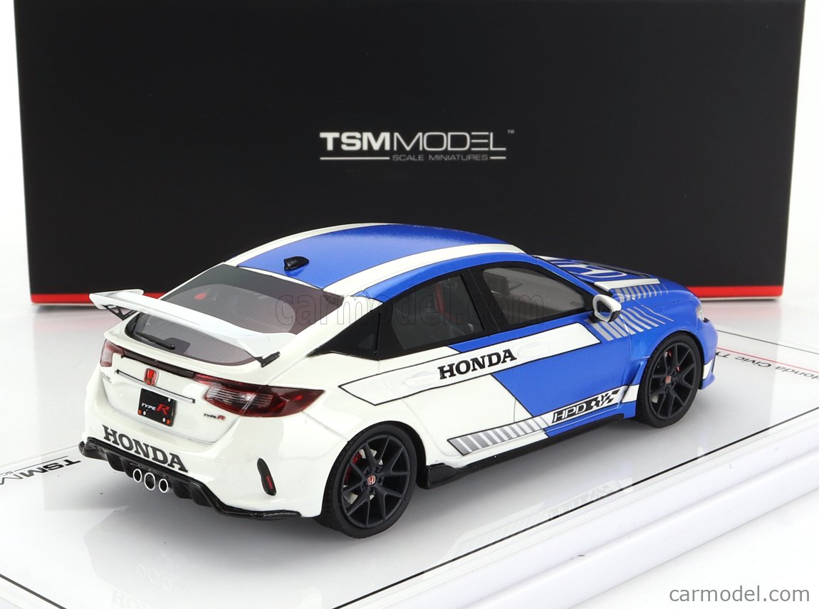 TRUESCALE TSM430767 Scale 1/43 | HONDA CIVIC TYPE R 2023 BLUE WHITE