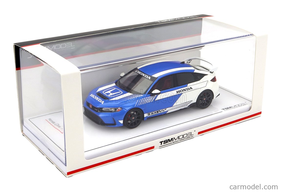 TRUESCALE TSM430767 Scale 1/43 | HONDA CIVIC TYPE R 2023 BLUE WHITE