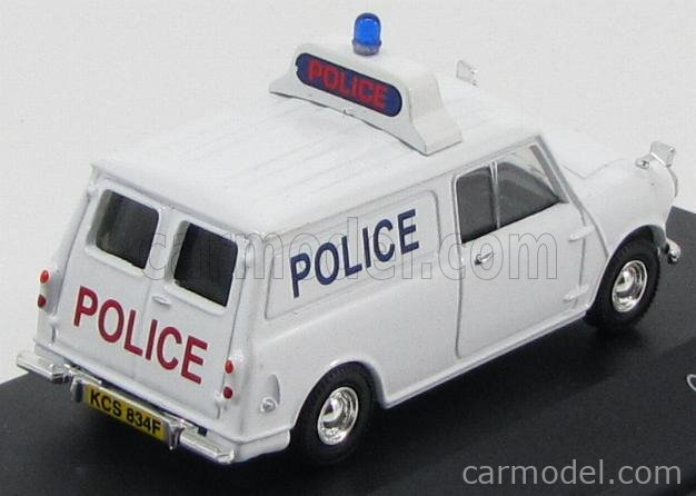 VANGUARDS VA01419 Scale 1/43 | MORRIS MINI VAN POLICE WHITE