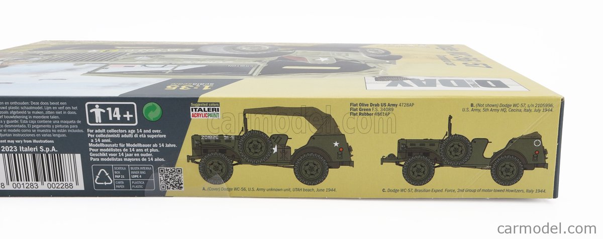 ITALERI IT0228 Scale 1/35 | DODGE WC56/57 4X4 COMMAND CAR MILITARY 1944
