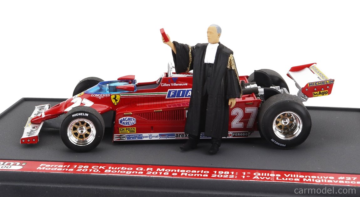 BRUMM PROM S23/27 Scale 1/43 | FERRARI F1 126CK TURBO N 27 WINNER ...