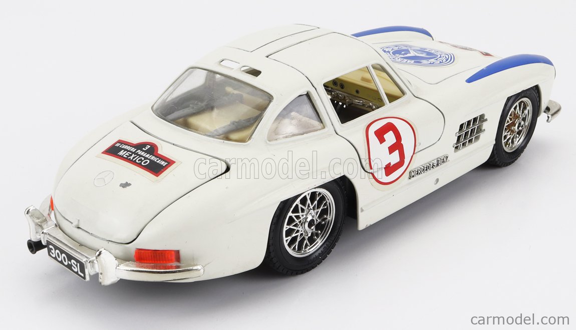 BURAGO 0122 Scala 1/24 | MERCEDES BENZ 300SL N 3 RALLY CARRERA ...