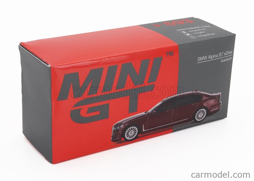 MINI-GT MGT00693-L Scale 1/64 | BMW 7-SERIES ALPINA B7 xDRIVE LHD 2023 RED