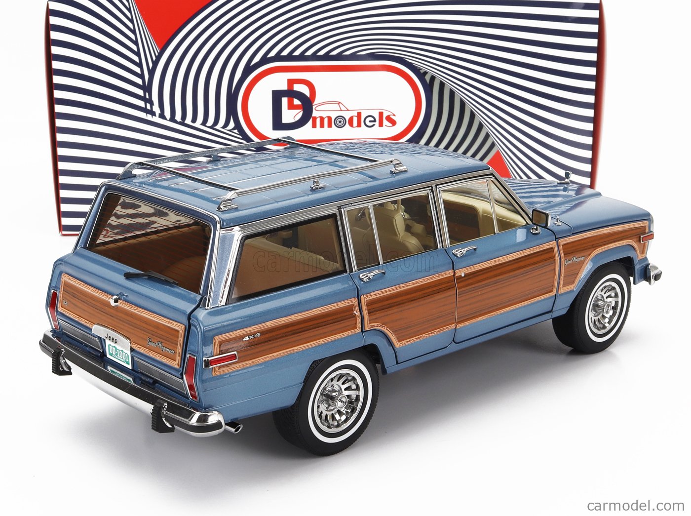 DD-MODELS DC00101 Scale 1/18 | JEEP GRAND WAGONEER 1989 LIGHT BLUE MET WOOD