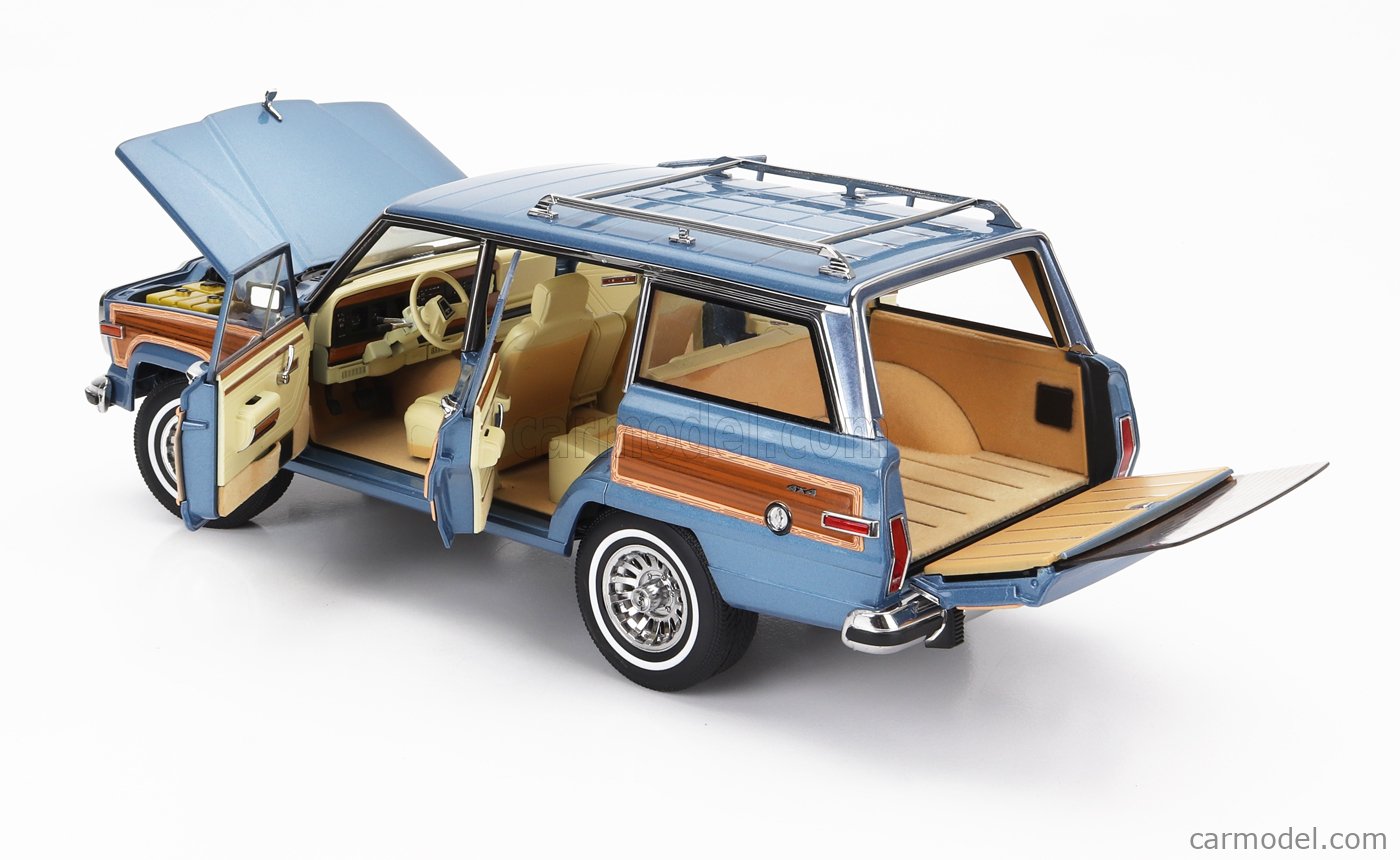 DD-MODELS DC00101 Scala 1/18 | JEEP GRAND WAGONEER 1989 LIGHT BLUE MET WOOD
