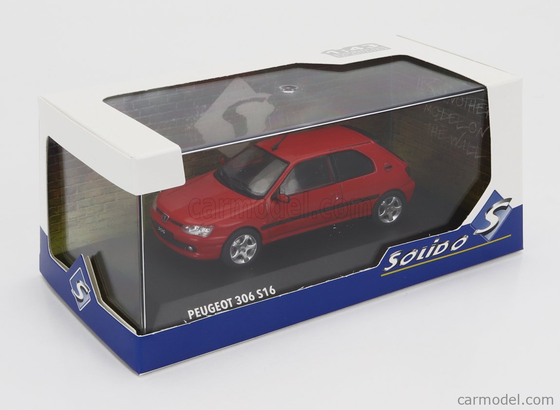 SOLIDO 4311403 Scale 1/43 | PEUGEOT 306 S16 2002 RED