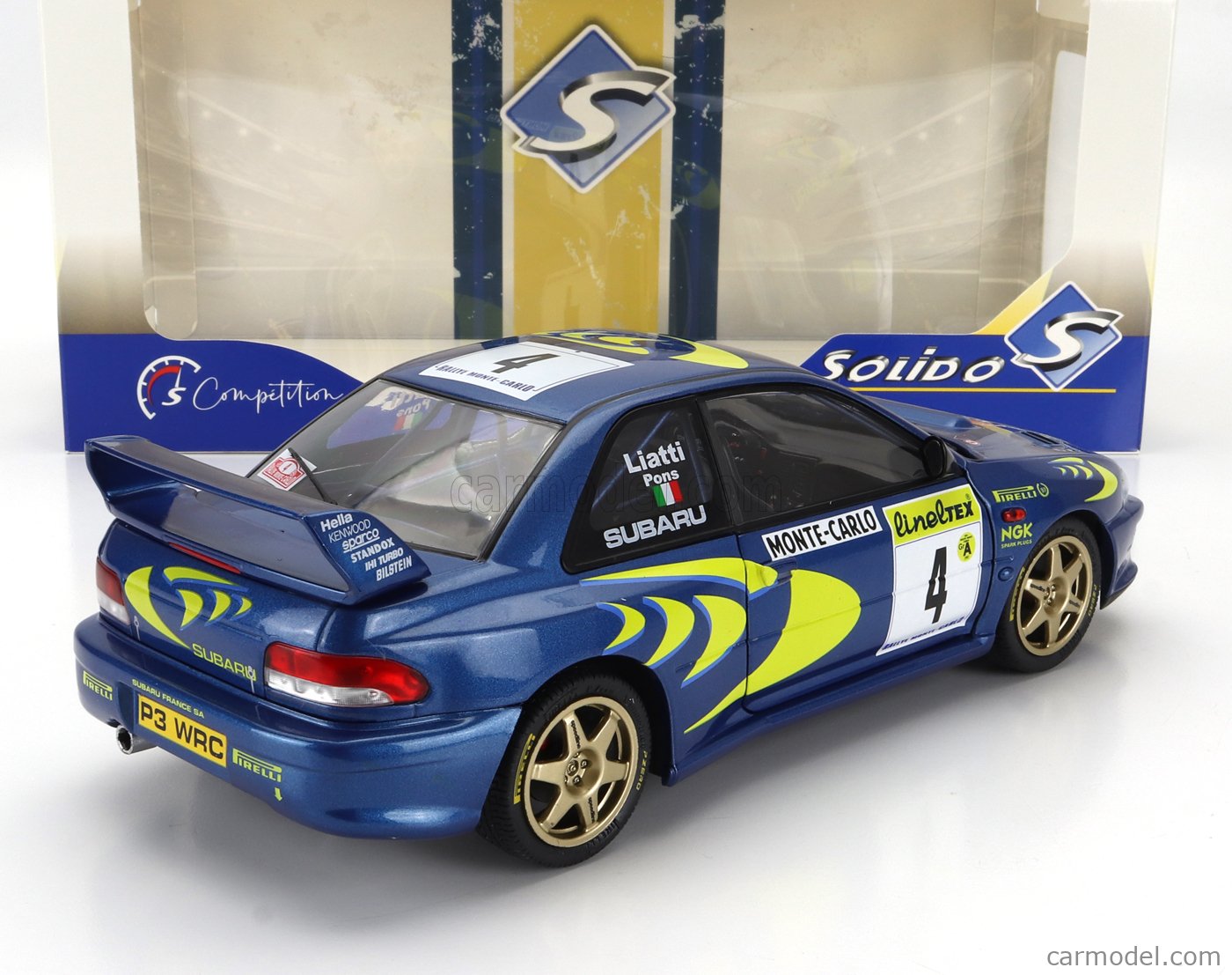SOLIDO 1807405 Scale 1/18 | SUBARU IMPREZA STI WRC N 4 WINNER RALLY ...