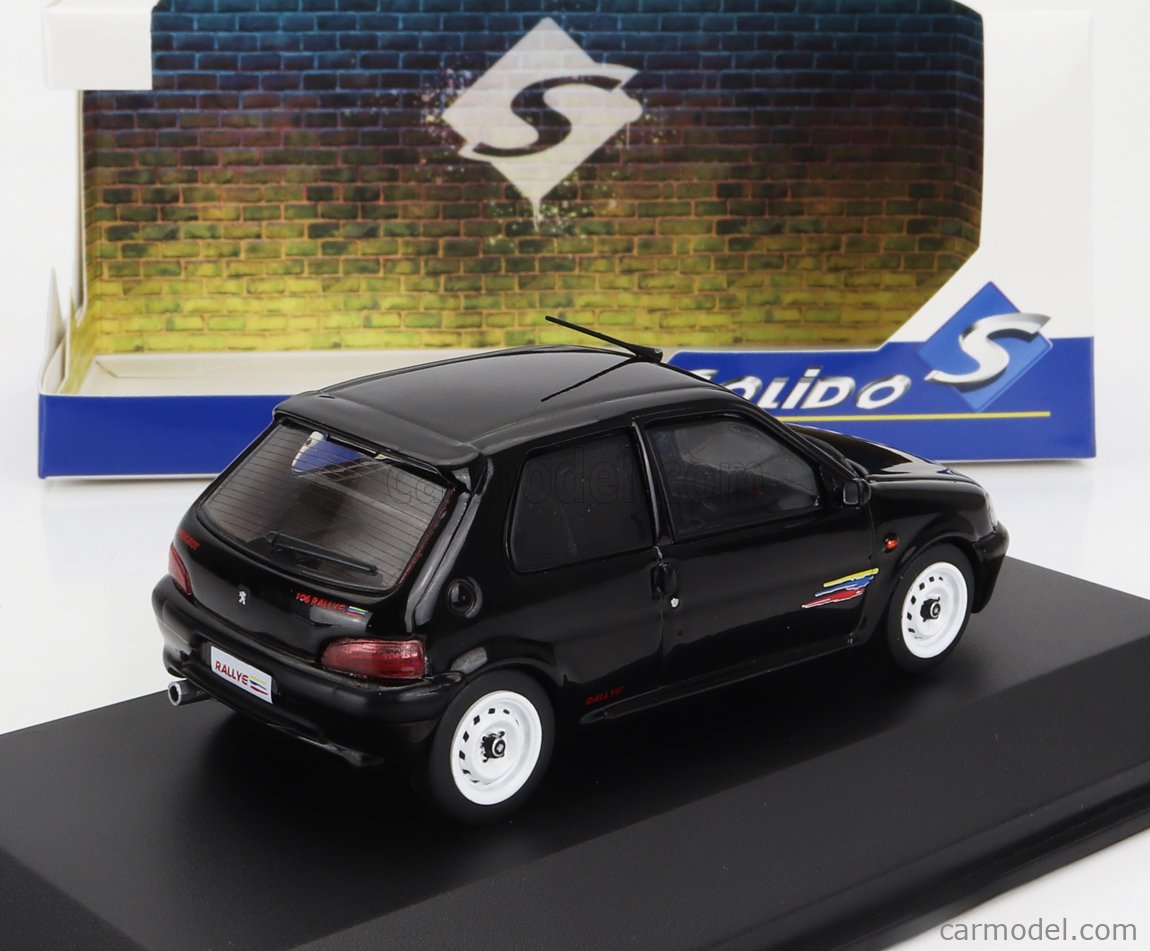SOLIDO 4312103 Scale 1/43 | PEUGEOT 106 RALLY PHEASE 2 2001 BLACK