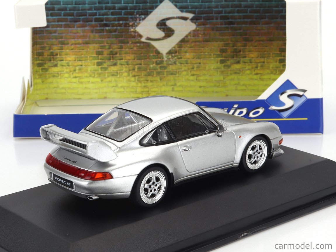 SOLIDO 4313803 Scale 1/43 | PORSCHE 911 993 RS CLUBSPORT COUPE 1993 SILVER