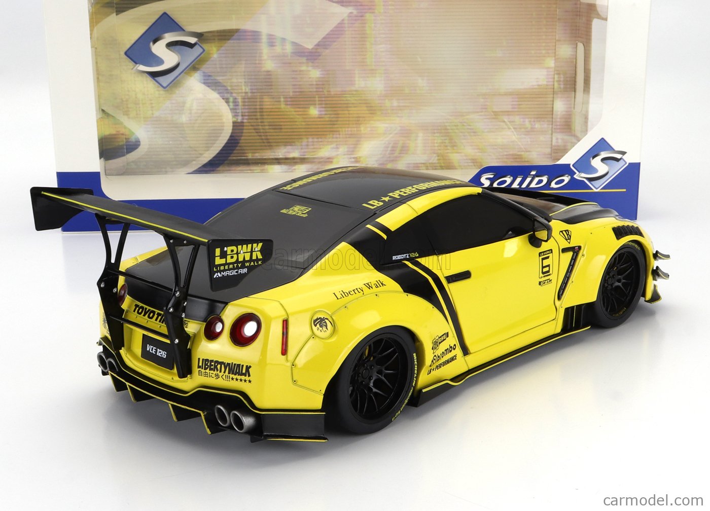 SOLIDO 1805809 Scala 1/18 | NISSAN GT-R (R35) LIBERTY WALK BODY KIT 2.0 ...
