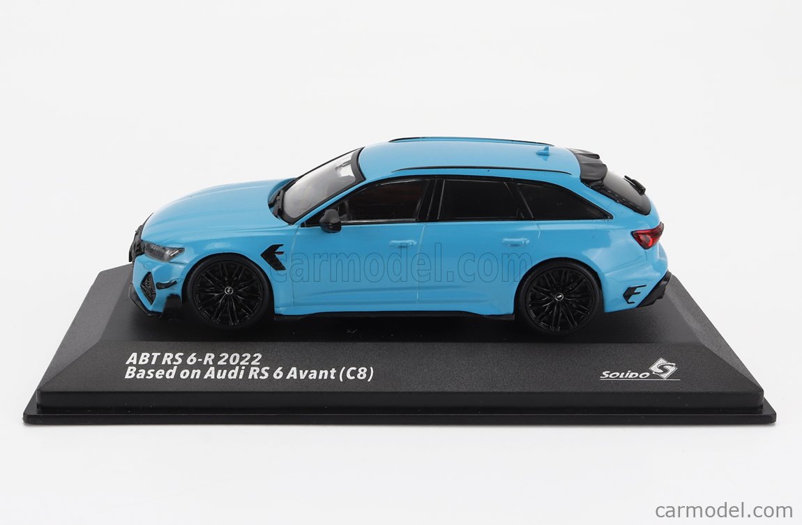 SOLIDO 4310707 Scale 1/43 | AUDI A6 RS6-R ABT SW STATION WAGON 2022 BLUE