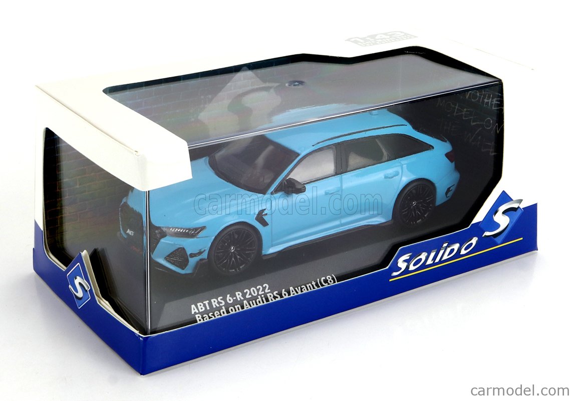 SOLIDO 4310707 Scale 1/43 | AUDI A6 RS6-R ABT SW STATION WAGON 2022 BLUE
