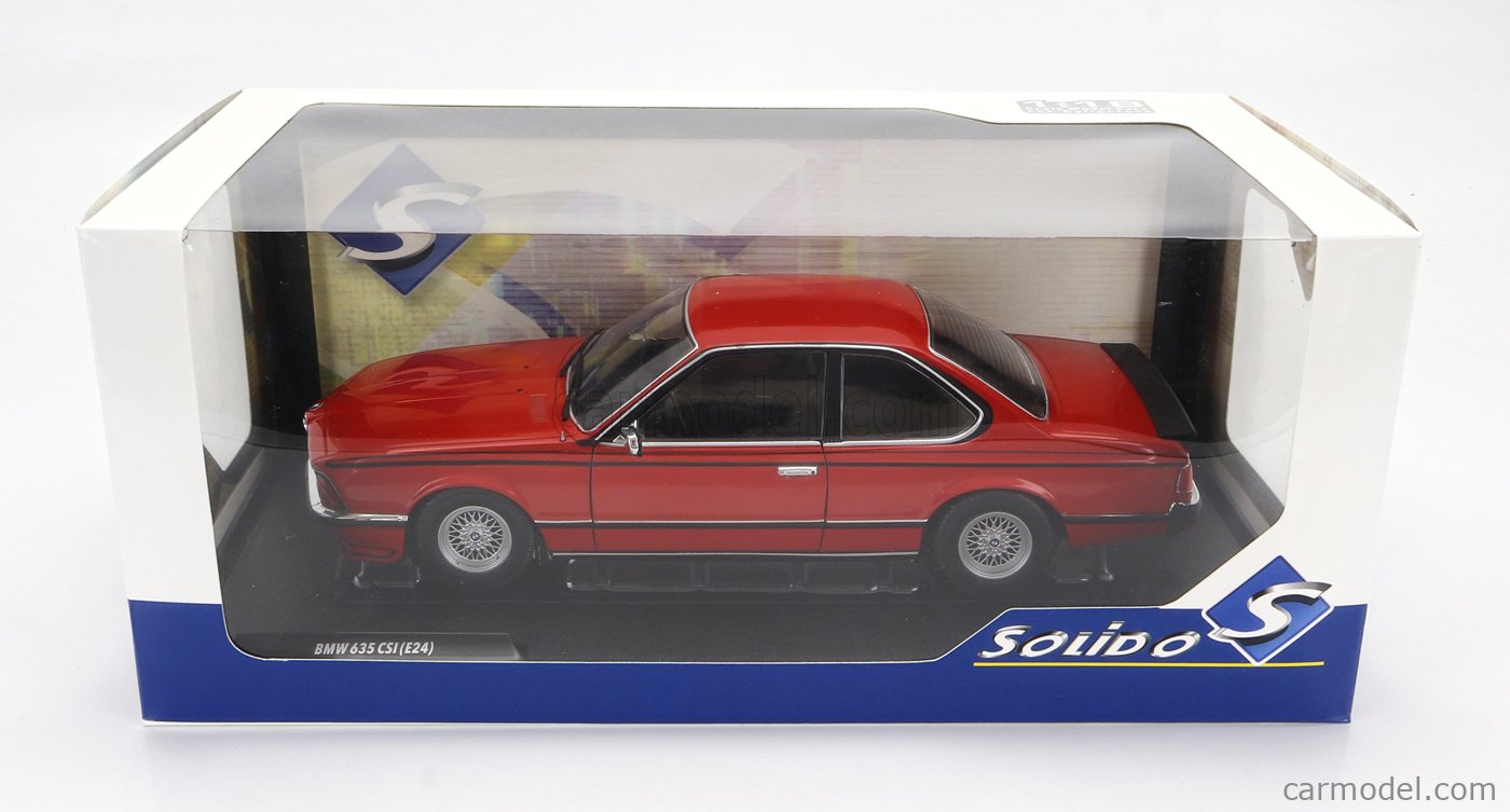 SOLIDO 1810301 Scale 1/18 | BMW 6-SERIES 635 CSi (E24) COUPE 1984 RED