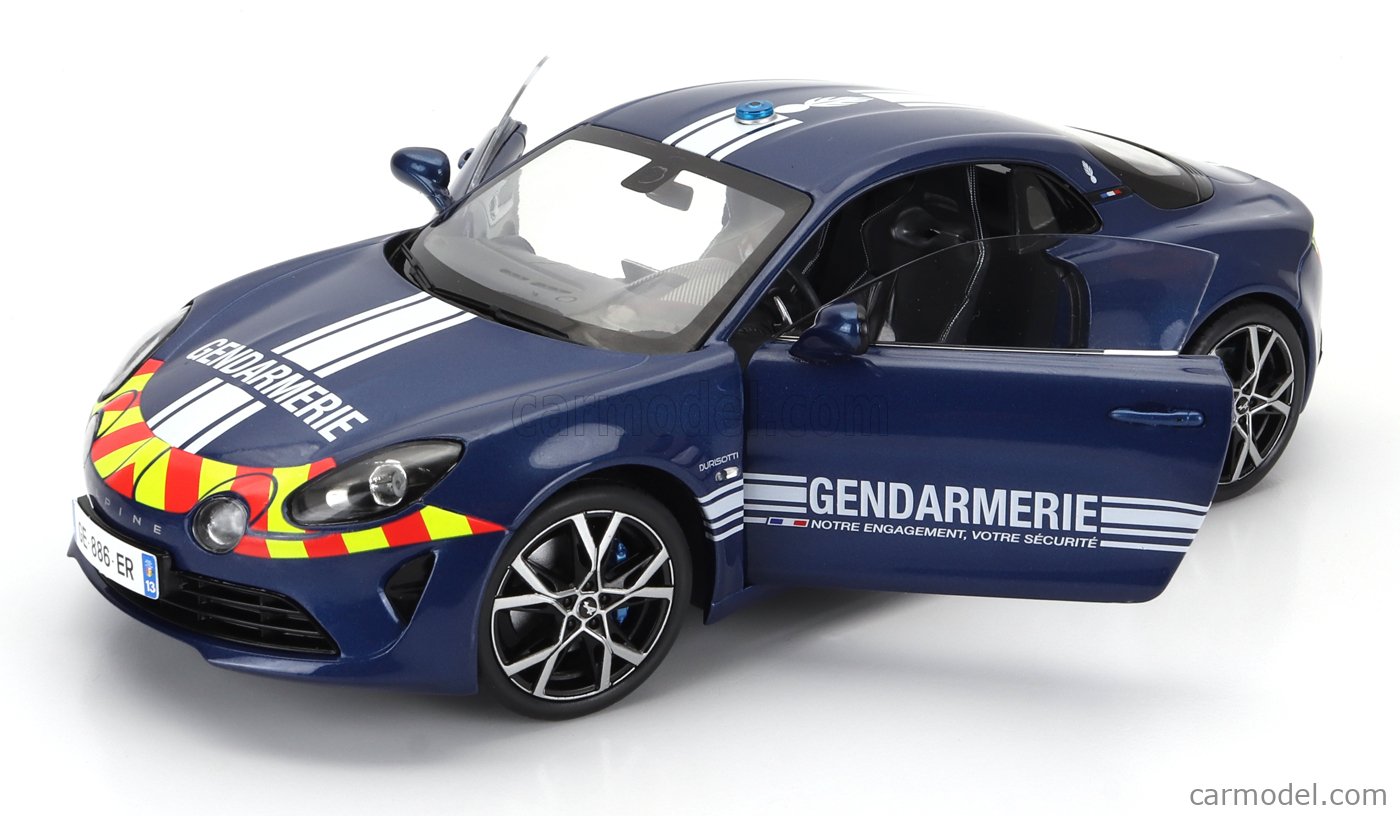 SOLIDO 1801628 Scale 1/18 | ALPINE ALPINE A110 GENDARMERIE POLICE COUPE ...