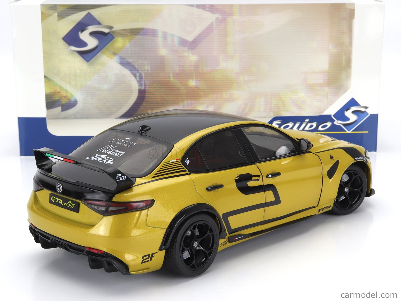 SOLIDO 1806905 Scale 1/18 | ALFA ROMEO GIULIA GTA NAGEMAAKT 2022 YELLOW ...
