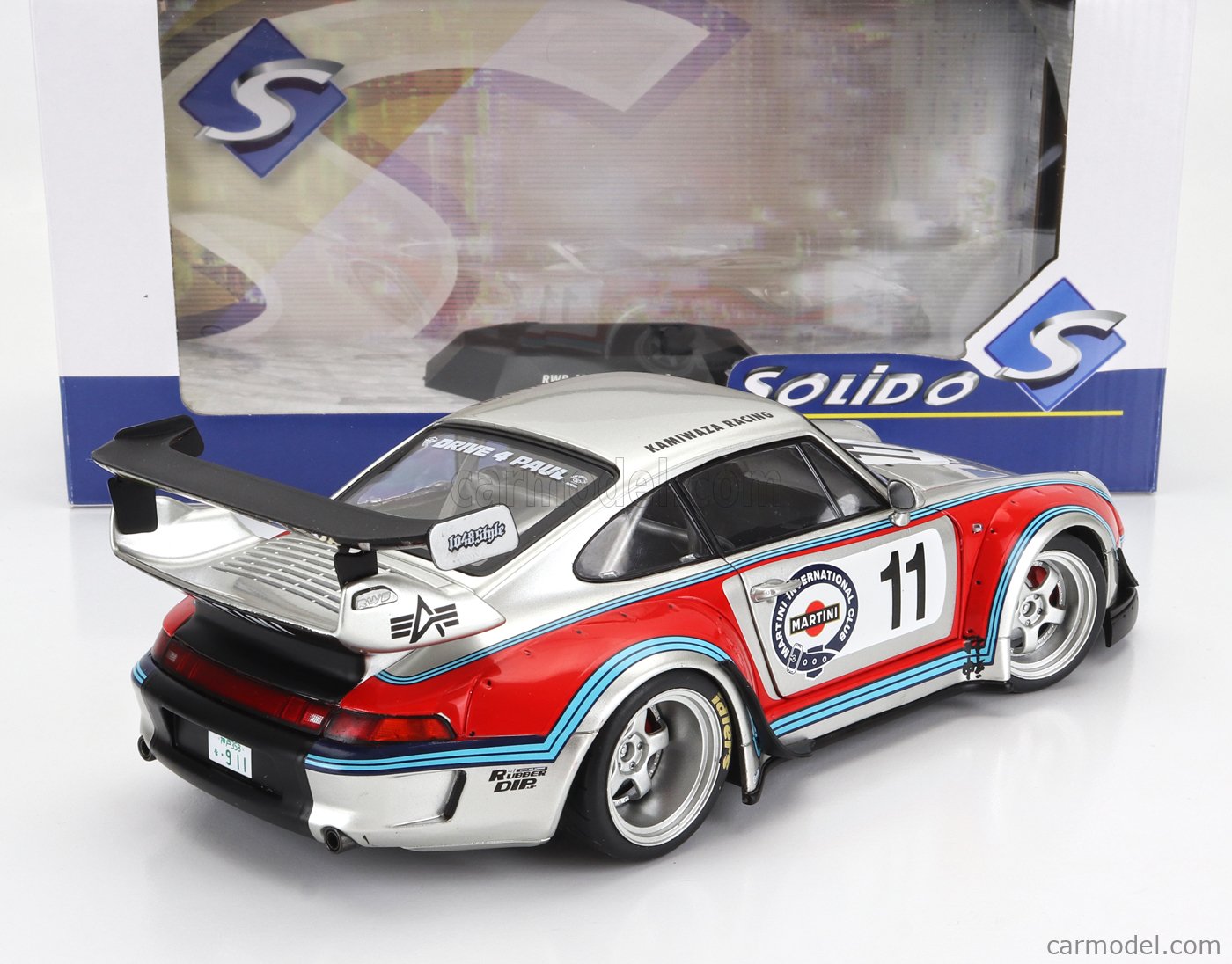 SOLIDO 1808502 Echelle 1/18 | PORSCHE 911 993 RWB BODYKIT N 11 MARTINI ...