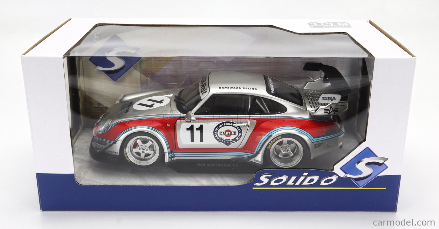 SOLIDO 1808502 Echelle 1/18 | PORSCHE 911 993 RWB BODYKIT N 11 MARTINI ...