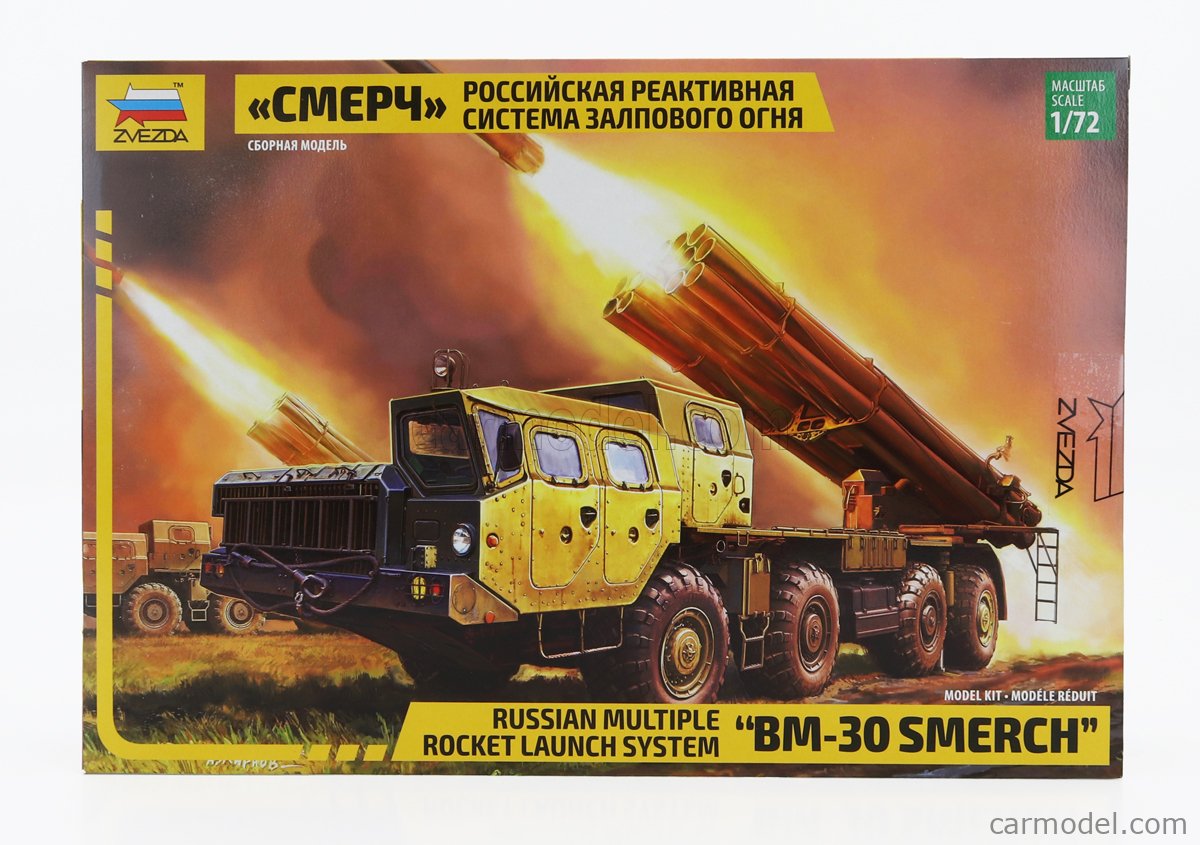 ZVEZDA 5072 Echelle 1/72 | TRUCK BM-30 SMERCH RUSSIAN MULTIPLE ROCKET ...