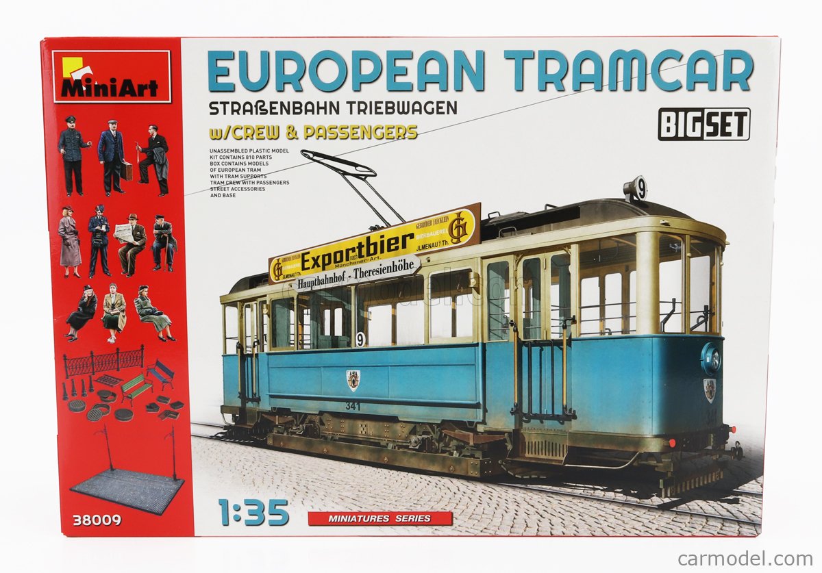 MINIART 38009 Scale 1/35 | TRAM EUROPEAN TRAMCAR