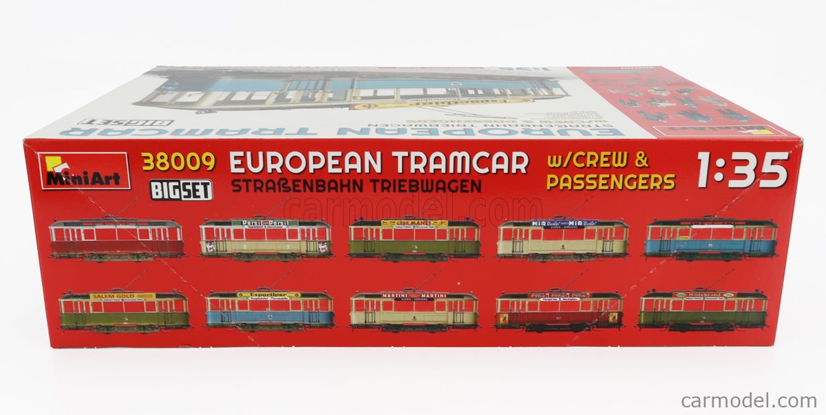 MINIART 38009 Scale 1/35 | TRAM EUROPEAN TRAMCAR