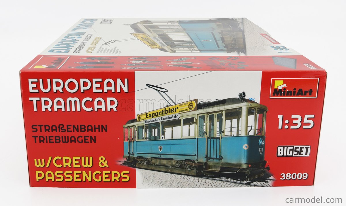 MINIART 38009 Scale 1/35 | TRAM EUROPEAN TRAMCAR