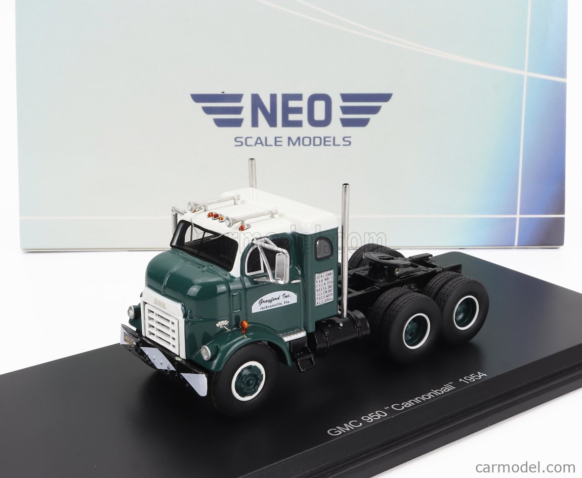 NEO SCALE MODELS NEO64120 Scale 1/64 | GMC 950 SLEEPER CAB TRACTOR ...