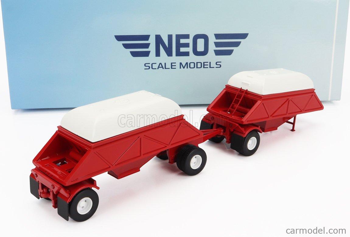 NEO SCALE MODELS NEO64101 Scale 1/64 | TRAILER 2X RIMORCHIO DOUBLE ...