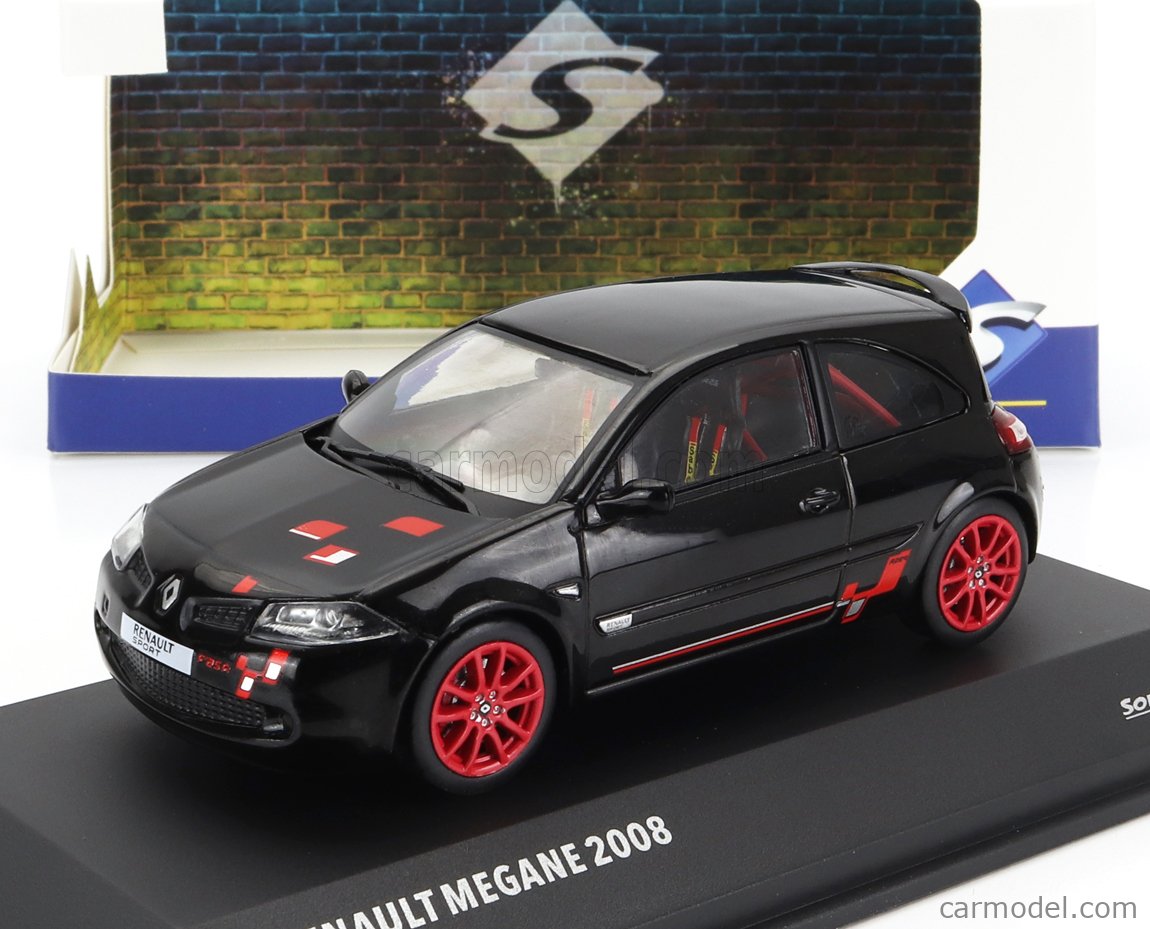 SOLIDO 4310206 Echelle 1/43 | RENAULT MEGANE RS R26-R 2008 BLACK RED