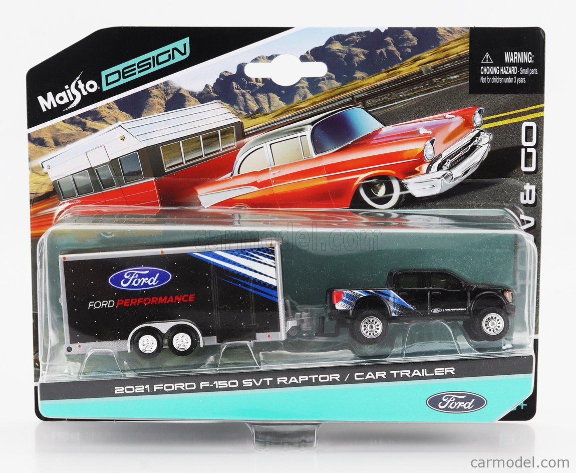 MAISTO 15368-03 Scale 1/64 | FORD USA F-150 SVT RAPTOR PICK-UP WITH CAR ...