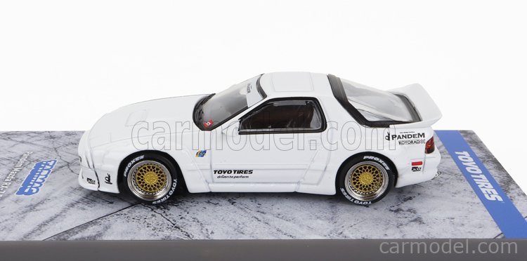 TARMAC T64-R066WH Scale 1/64 | MAZDA RX-7 FC3S PANDEM COUPE 1993 WHITE