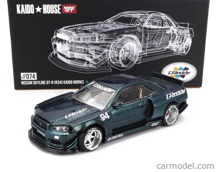TRUESCALE KHMG074 Escala 1/64 | NISSAN SKYLINE GT-R (R34) N 94 KAIDO ...