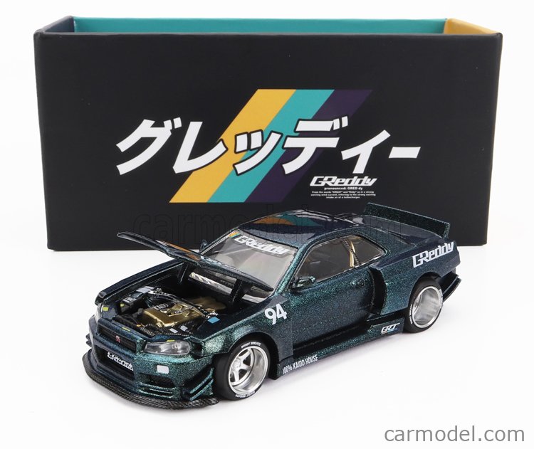 MINI-GT KHMG074 Scale 1/64 | NISSAN SKYLINE GT-R (R34) N 94 KAIDO WORKS ...