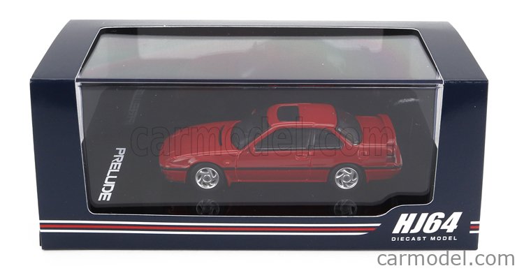 IGNITION-MODEL HJ642002AR Echelle 1/64 | HONDA PRELUDE 2.0XX 4WS 1989 RED