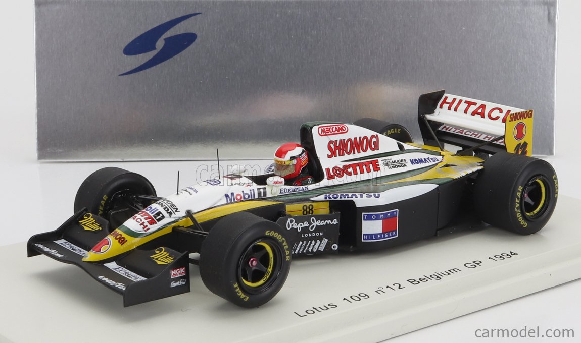 SPARK-MODEL S1670 Escala 1/43 | LOTUS F1 109 N 12 BELGIUM GP 1994 ...