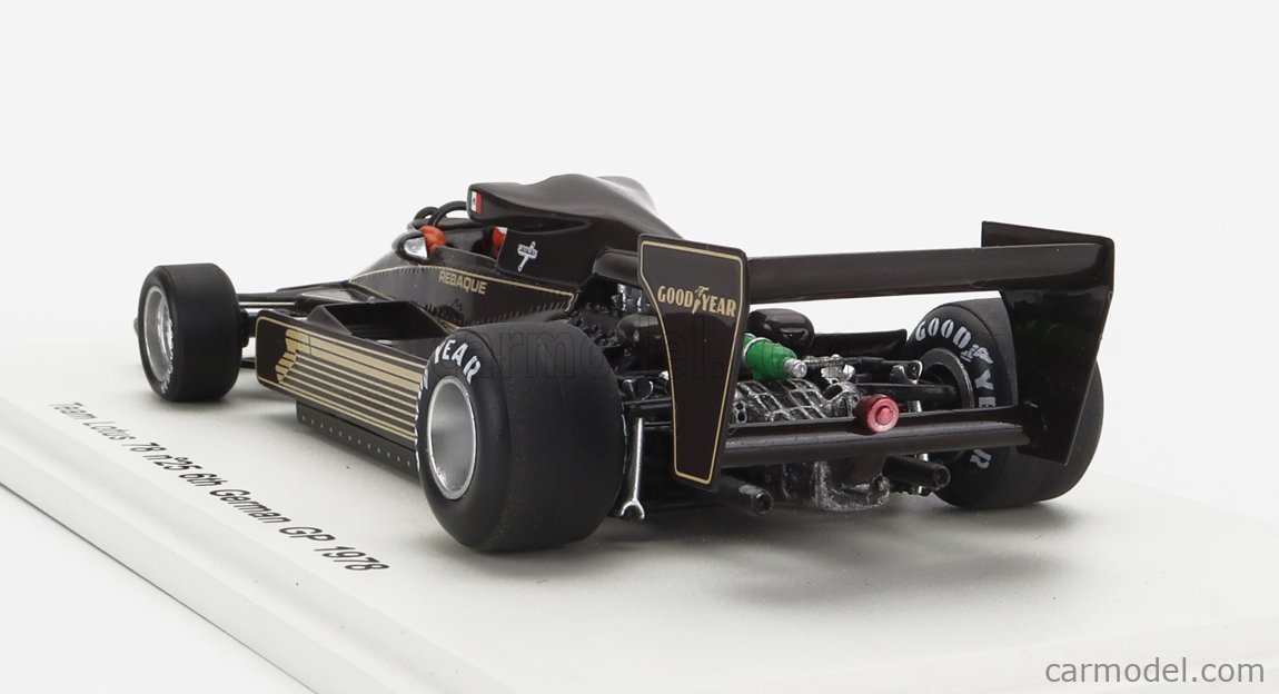 SPARK-MODEL S1847 Масштаб 1/43 | LOTUS F1 78 N 25 GERMAN GP 1978 HECTOR REBAQUE DARK BROWN GOLD