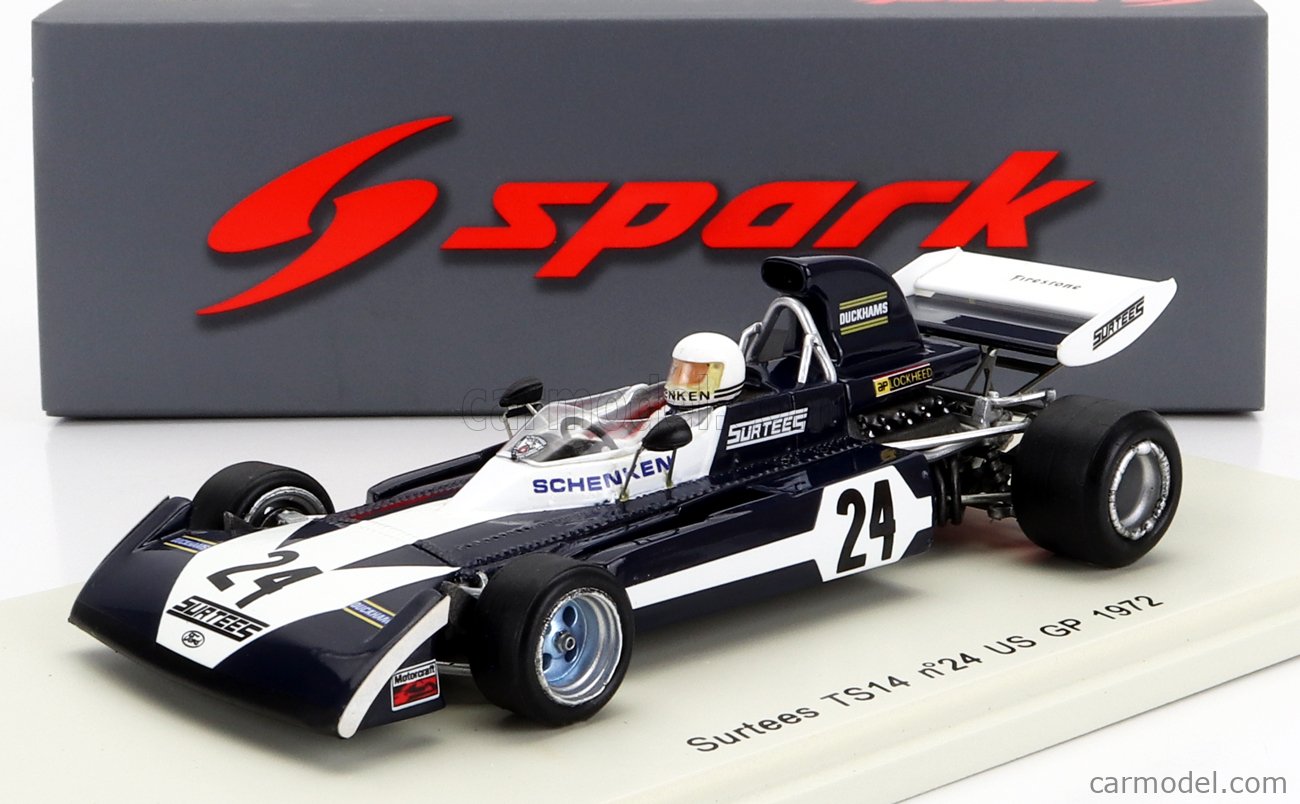 SPARK-MODEL S4001 Scale 1/43 | SURTEES F1 TS14 N 24 USA GP 1972 TIM ...