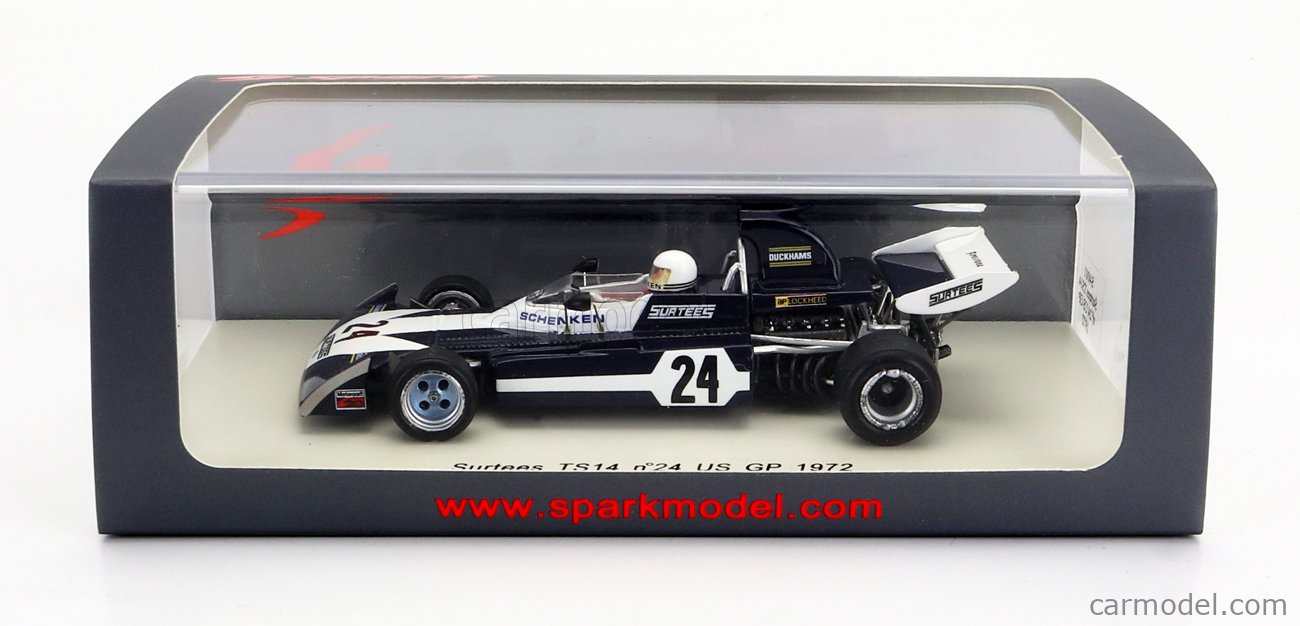 SPARK-MODEL S4001 Scale 1/43 | SURTEES F1 TS14 N 24 USA GP 1972 TIM ...