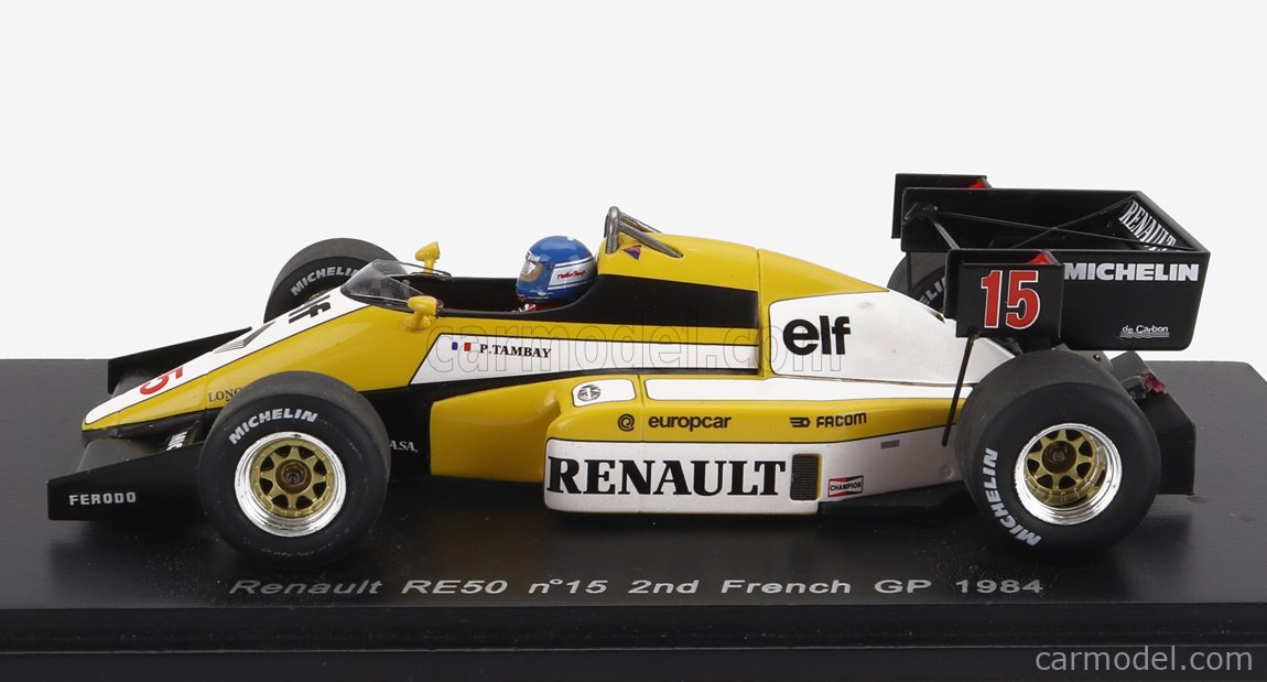 SPARK-MODEL S1708 Масштаб 1/43 | RENAULT F1 RE50 N 15 2nd FRENCH GP ...