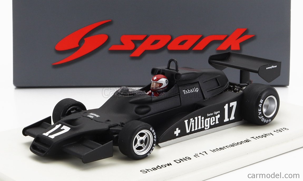 SPARK-MODEL S3833 Scale 1/43 | SHADOW F1 DN9 N 17 INTERNATIONAL TROPHY 1978 CLAY REGAZZONI MATT ...