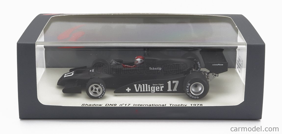 SPARK-MODEL S3833 Scale 1/43 | SHADOW F1 DN9 N 17 INTERNATIONAL TROPHY 1978 CLAY REGAZZONI MATT ...
