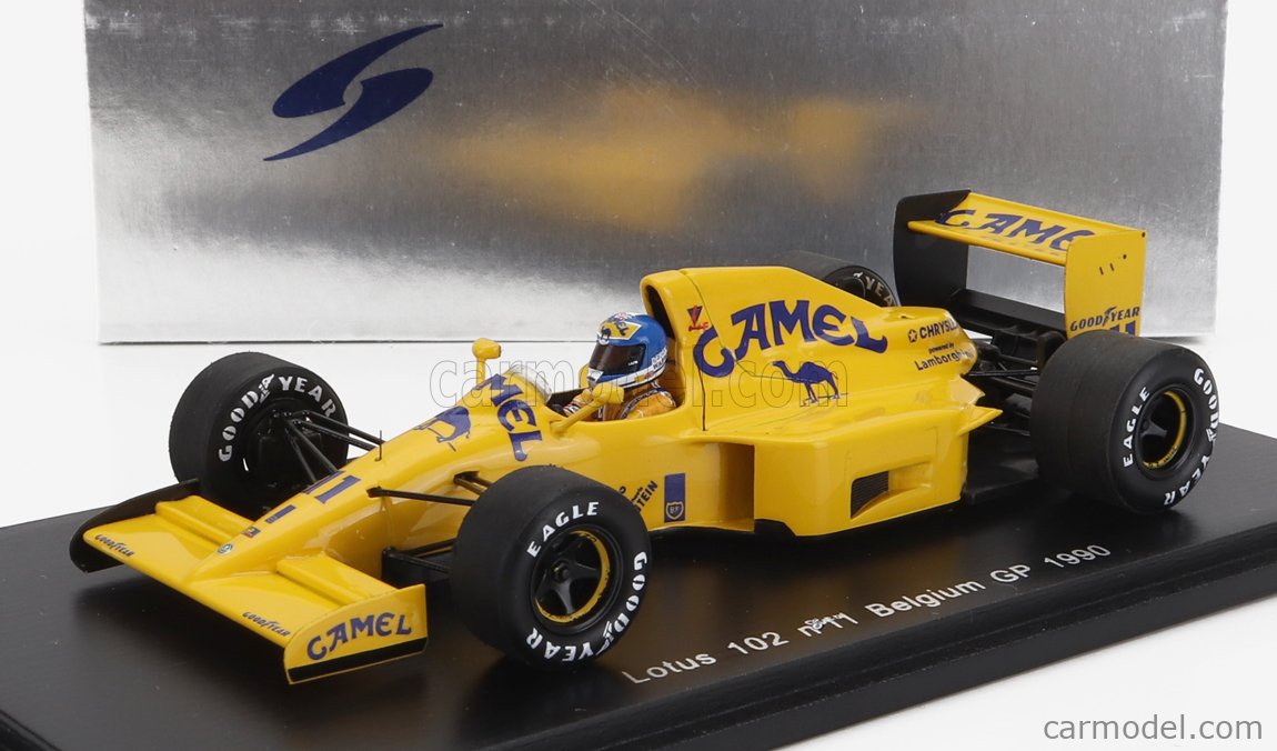SPARK-MODEL S1782 Scala 1/43 | LOTUS F1 102 N 11 5th BELGIUM GP 1990 ...