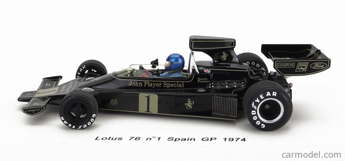 SPARK-MODEL S1769 Echelle 1/43 | LOTUS F1 76 N 1 SPANISH GP 1974 RONNIE ... SPARK-MODEL S1769 Echelle 1/43 | LOTUS F1 76 N 1 SPANISH GP 1974 RONNIE ...