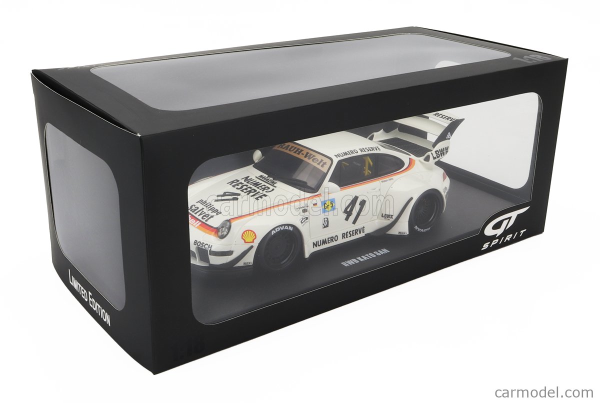 GT-SPIRIT GT451 Scale 1/18 | PORSCHE 911 993 RWB BODYKIT KATO-SAN N 41 RACING 1993 WHITE