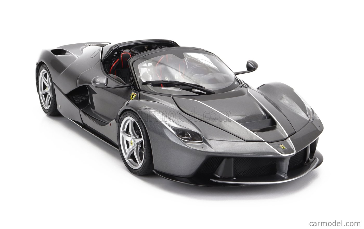 BBR-MODELS BBR182234 Scale 1/18 | FERRARI LAFERRARI APERTA SPIDER 2016 GRIGIO FERRO - GREY MET
