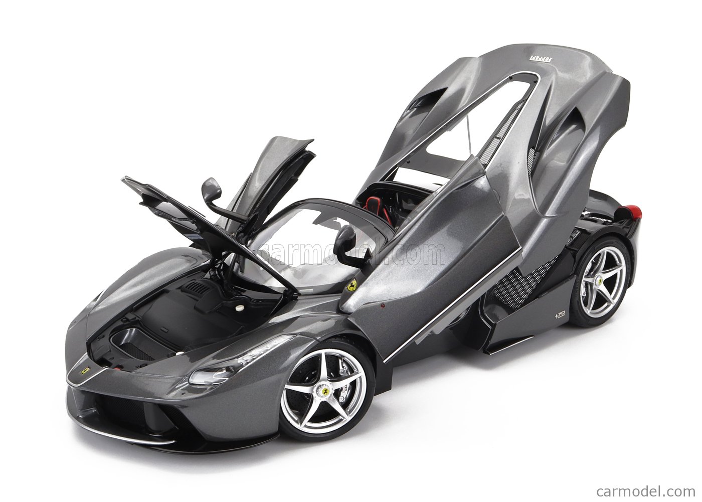 BBR-MODELS BBR182234 Scale 1/18 | FERRARI LAFERRARI APERTA SPIDER 2016 GRIGIO FERRO - GREY MET