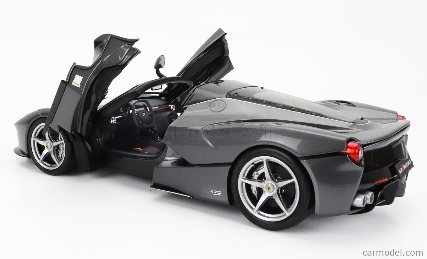 BBR-MODELS BBR182234 Scale 1/18 | FERRARI LAFERRARI APERTA SPIDER 2016 GRIGIO FERRO - GREY MET
