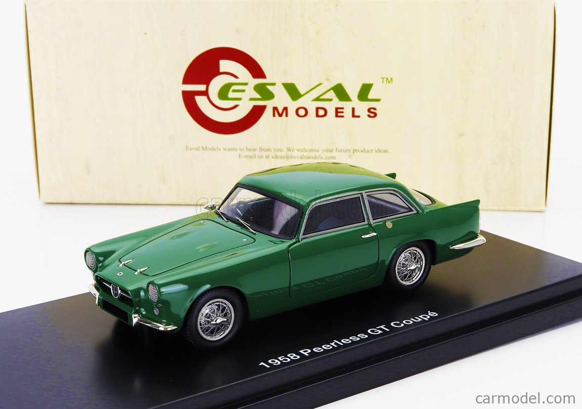 ESVAL MODEL EMEU43007D Scale 1/43 | PEERLESS GT COUPE 1958 GREEN