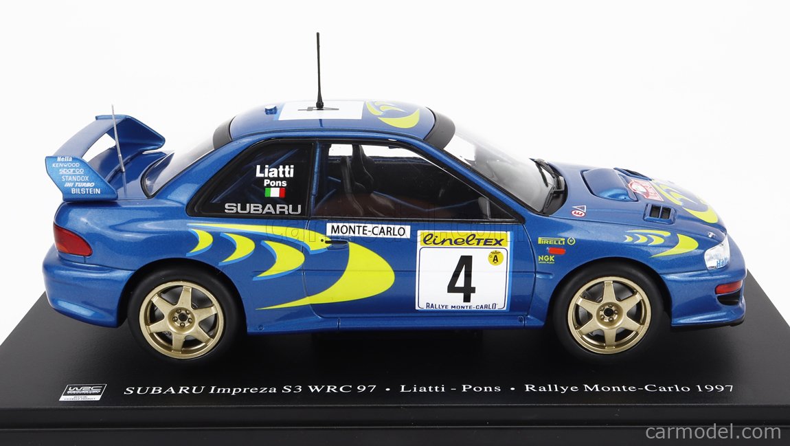 EDICOLA AAWRC044 Scale 1/24 | SUBARU IMPREZA STI WRC N 4 WINNER RALLY ...
