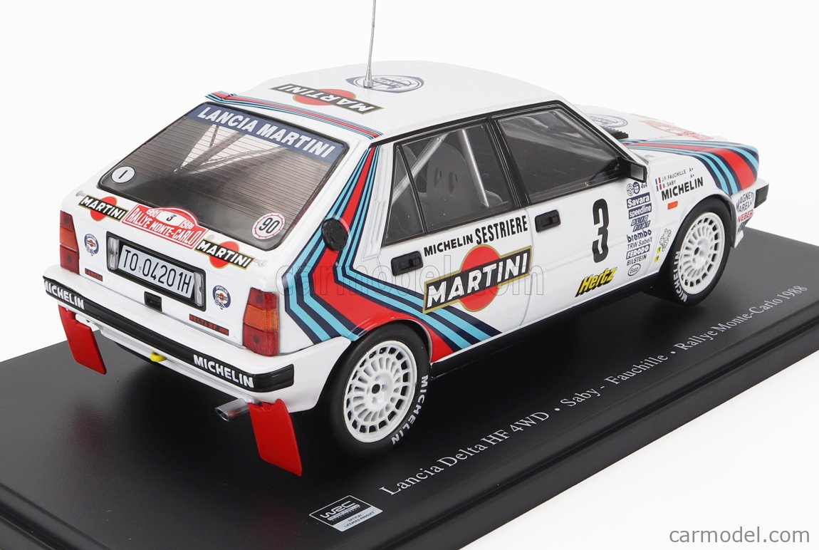 EDICOLA AAWRC039 Scale 1/24 | LANCIA DELTA HF 4WD MARTINI N 3 WINNER RALLY MONTECARLO 1988 BRUNO ...