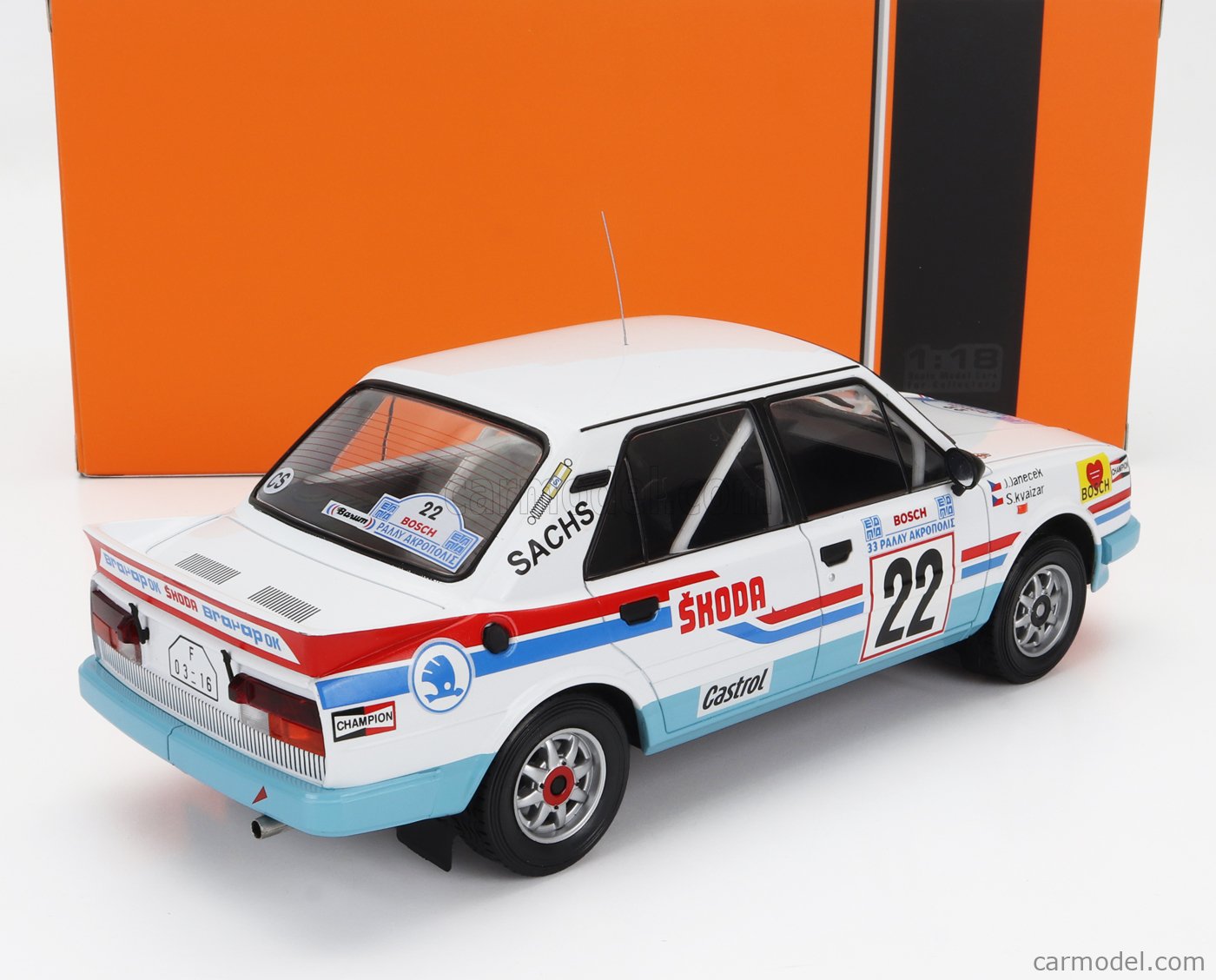IXO-MODELS 18RMC157B.22 Echelle 1/18 | SKODA 130LR N 22 RALLY ACROPOLIS ...